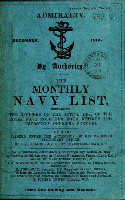 Ancestry updates UK, Navy Lists, 1888-1970 - Anglo-Celtic Connections