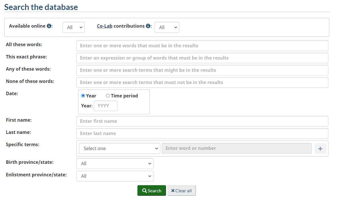 World War I Records Get an Upgrade: Explore LAC's New Database - Anglo ...